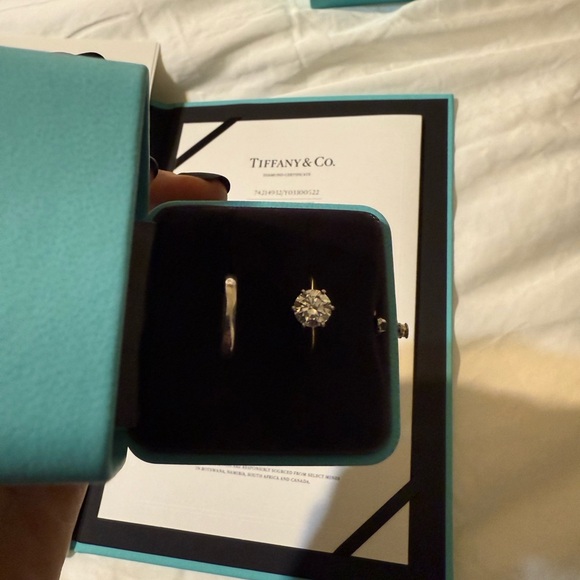 Tiffany & Co. | Jewelry | The Tiffany Setting In 8k Yellow Gold With ...